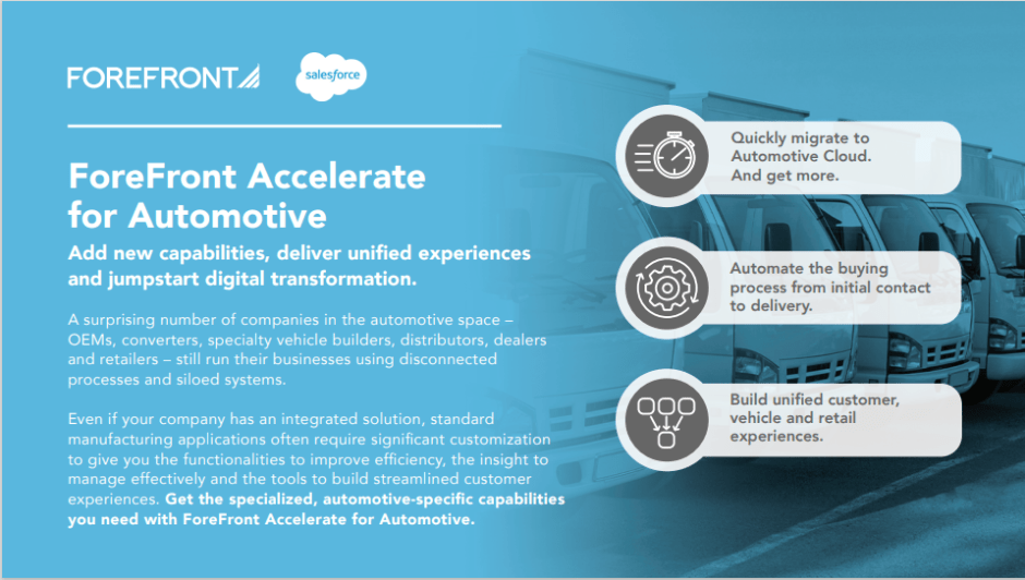 ForeFront Accelerate for Automotive – ForeFront, Inc