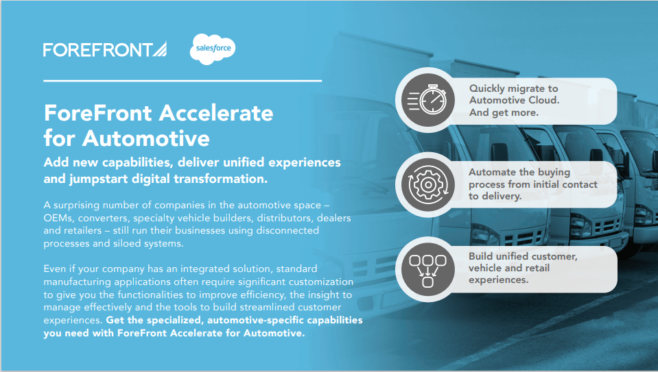 ForeFront Accelerate for Automotive – ForeFront, LLC